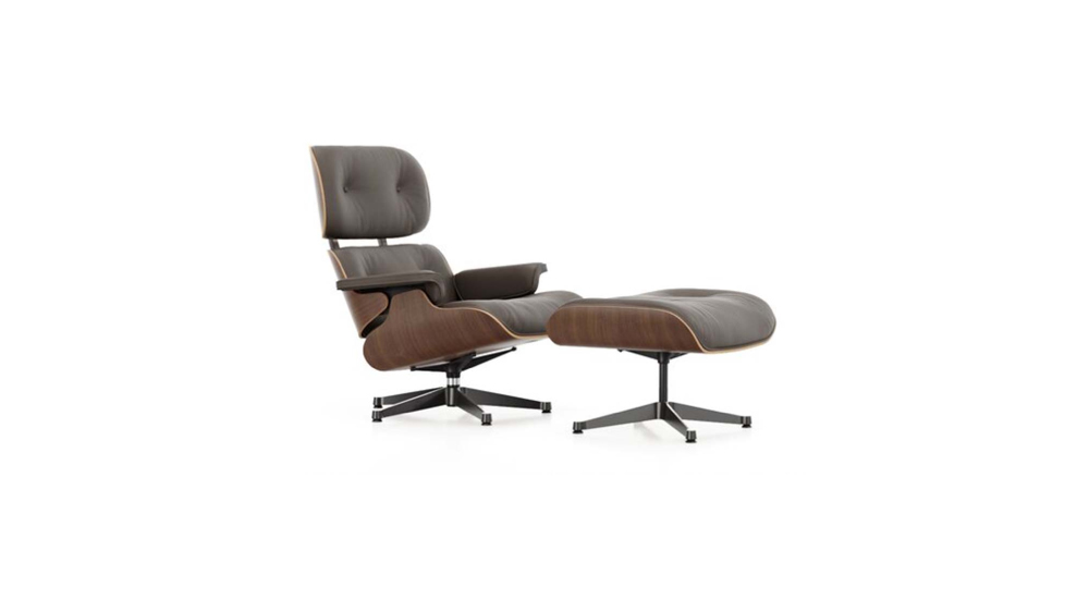 Lounge Chair & Ottoman Vitra Poltrona e poggiapiedi | AD Dal Pozzo